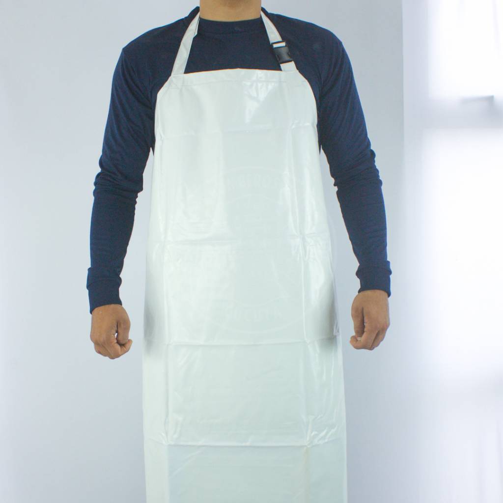 DELANTAL EN PVC COLOR BLANCO 85-115 – Cuerpo de Bomberos